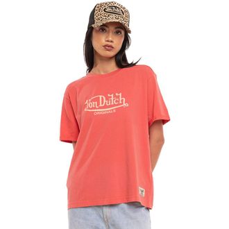 Von Dutch T-shirt femme regular col rond print devant Wash