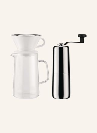 Alessi Set Slow Coffee: Kaffeem&uuml;hle, Karaffe Und Filterhalter silber