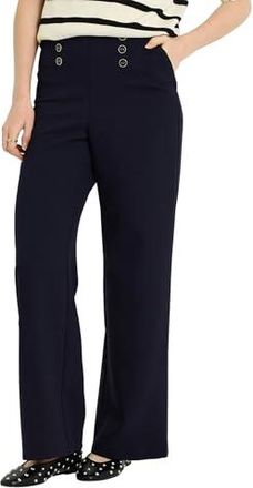 Grain de Malice Pantalon Large &agrave; Pont Femme