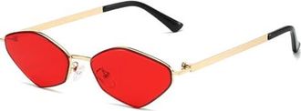 Generic Lunettes De Soleil M&eacute;talliques For Hommes Et Femmes, Id&eacute;ales For La Conduite En Ext&eacute;rieur Les Vacances(Red)