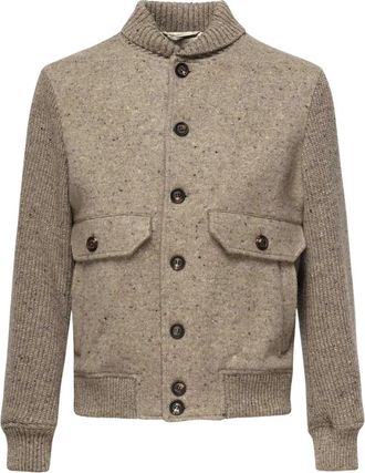 Eleventy Bomberjacke - - Jackets - Herren - Beige - L