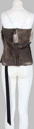 Rick Owens Splintered Bustier Top - Charcoal