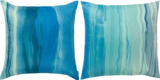 ESTELLA Estella Kissenbezug Nika Interlock-Jersey türkis Größe 80x80 cm