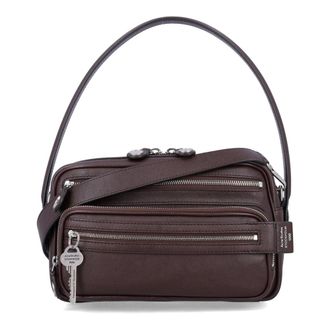 Acne Studios Femme, Sacs, Brun, Taille: ONE Size Sac &agrave; main marron chocolat avec plusieurs compartiments