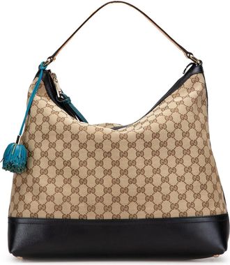 Gucci Hobo Bags - GG Canvas Cheer Hobo - Gr. unisize - in Braun - für Damen