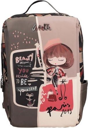 Anekke sac à dos de loisirs pour ordinateur portable Mademoiselle Travel Backpack Multicolor multicolore