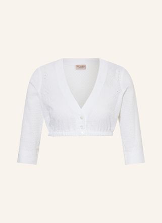 Kinga Mathe Alissa By Kinga Mathe Dirndlbluse Alissa Aus Lochspitze Mit 3/4-Arm weiss