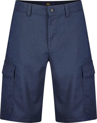 BOSS Herren Cargo Shorts aus Leinenmix SISLA-6