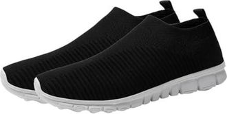 FOMIYES Chaussures de Sport L&eacute;g&egrave;res et Respirantes pour Femmes Maille Creuse Quatre Saisons Semelle Antid&eacute;rapante R&eacute;sistante &agrave; LUsure Style D&eacute;contract&eacute; Noir T