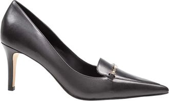 Michael Kors Hohe Schuhe - Lena Leather Pump In Black Color - Gr. 6_5 - in Schwarz - f&uuml;r Damen