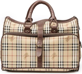Burberry Crossbody Bags - Vintage Burberrys Large Boston Bag - Gr. unisize - in Beige - f&uuml;r Damen