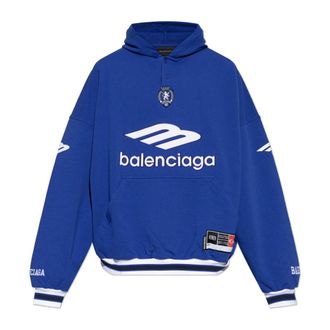 Balenciaga Herren, Sweatshirts & Hoodies, Blau, XLGr&ouml;&szlig;e
