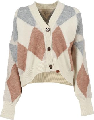 Barbour cardigan à motif de losanges - Tons neutres
