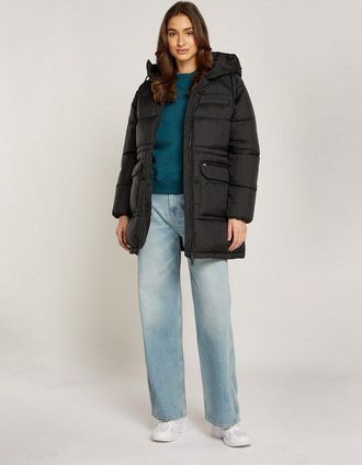Tommy Jeans Steppjacke TJW MIDI ASPEN PUFFER mit Logostickerei