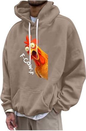 Generic Sweat Shirt &Agrave; Capuche Molletonn&eacute; Patch Curly Cachemire Chemin&eacute;e Taille Manga Haut Responsable Golf Style Color&eacute; T&ecirc;te Bien Doublure Dye 90s Capuchon Gr