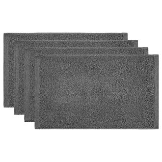 Butlers Fabulous G&auml;stehandtuch in Grau 50x30 - Weiches Handtuch aus 100% Baumwolle - Saugstarke Mikrofaser, Frottee-Tuch