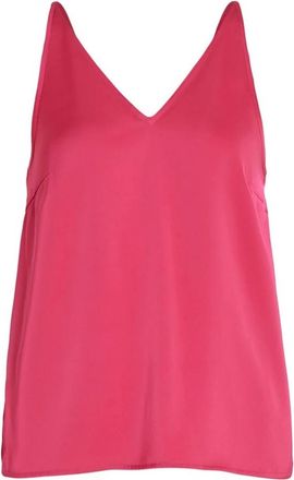 Vila V-Ausschnitt Tanktop - - Tops - Damen - Rosa - L