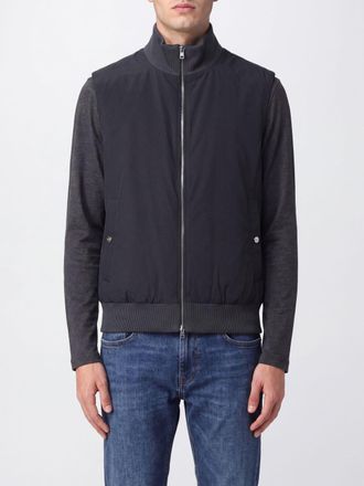 Herno Gilet technique en nylon rembourr&eacute; avec col montant et zip &agrave; double curseur