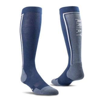 Ariat TEK Winter Slimline Socks in Blue Navy, Size OS