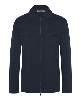 Ferrante Cardigan mit Rei&szlig;verschluss und Brusttaschen in