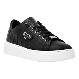Philipp Plein unisex, Chaussures, Noir, Taille: 35 EU Crocco Lo-Top Baskets
