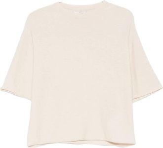 Antonelli Femme, Tops, Blanc, Taille: 42 FR Angelica Crew-neck T-shirt