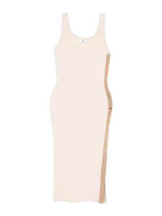 Elisabetta Franchi Robe Au Genou - Blanc