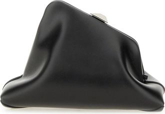 The Attico Womens Clutch Day Off Small Black Calf Bos Taurus Bags