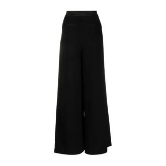 SIMKHAI Elegante Schwarze Weite Beinhose - - Trousers - Damen - Schwarzk - XL