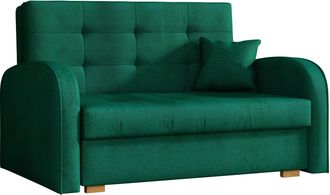 Mirjan24 Schlafsofa Viva Gold II mit Bettkasten, 2 Sitzer Polstersofa mit Schlaffunktion inkl. Kissen, Sofa, Sofagarnitur, Bettsofa, Wohnlandschaft, Farbauswah