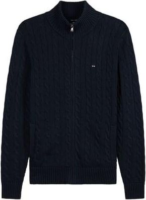Eden Park Cardigan &agrave; mailles torsad&eacute;es en coton