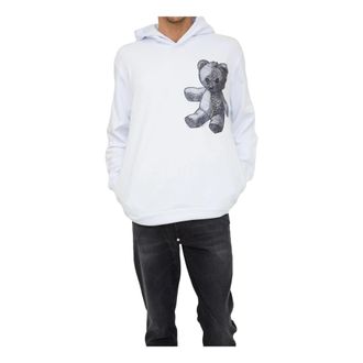 Philipp Plein Wei&szlig;e Kapuzen-Sweatshirt - - Sweatshirts & Hoodies - Herren - Wei&szlig; - L