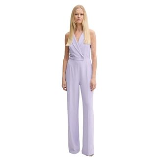Patrizia Pepe Combinaison &agrave; dos nu et boutonnage crois&eacute; - Femme - Combinaisons et Ensembles - Violet - Taille: 36 FR