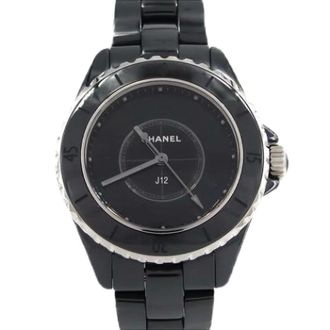 Chanel Montre-bracelet vintage en c&eacute;ramique Pre-owned - Femme - Pre-owned - Noir - Taille: ONE Size