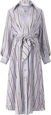 Zimmermann Femme, Robes, Bleu, Taille: 42 FR Midi Shirt Dress