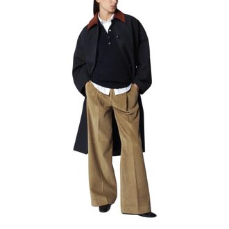 R&oacute;he Mantel mit Wildleder-Kragen - - Coats - Damen - Blau - 2XS