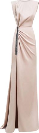 Gemy Maalouf draped maxi dress - Rosa