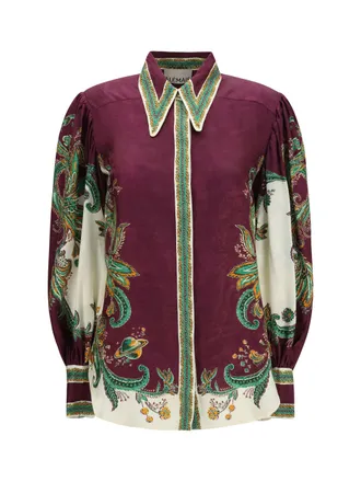 Alemais Womens Shirt Ruthie Multicolour Viscose
