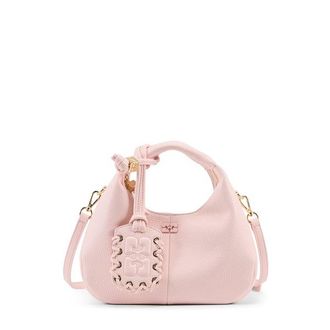 Ganni Sac Hobo Mini &agrave; &eacute;tiquette miroir
