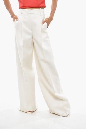 Dior Hose Mit Einer Bundfalte Aus Stretch-Schurwolle Dior