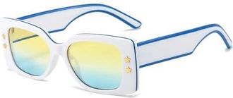 Generic Lunettes de soleil vintage pour femmes rétro rectangulaires lunettes de soleil pour femmes lunettes de soleil rectangulaires, 7, Taille unique