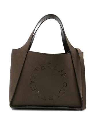 Stella McCartney logo-detail tote bag - Marron