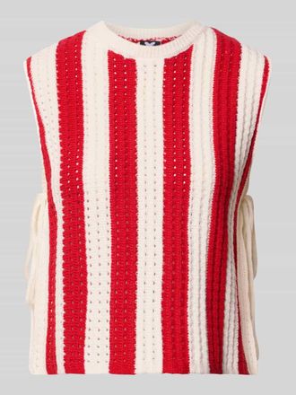 Karo Kauer Strickshirt mit seitlicher Schn&uuml;rung