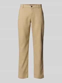 Tommy Hilfiger Slim Fit Leinenhose mit Logo-Stitching Modell DENTON SORONA