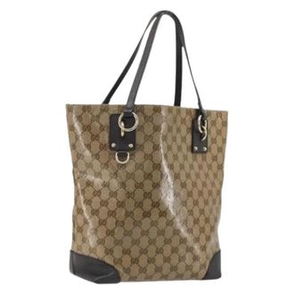 Gucci Sac cabas vintage doccasion - Femme - Pre-owned - Beige - Taille: ONE Size