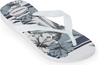 Havaianas Aloha, bequeme, langlebige und sommerliche Flip-Flops, Sohle mit Blattmuster, rutschfeste Sohle, Herren