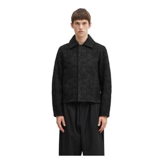 Ader Error Texturierter Knopf-Strickjacke - - Jackets - Herren - Schwarzk - L