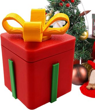 Generico Pop-Up-Box: 3D-bedrucktes Weihnachtsetui, Dekoration f&uuml;r Zierb&auml;ume, neuartige Dekoration f&uuml;r das Weihnachtshaus, fr&ouml;hlicher und zuverl&auml;ssiger Akzent f