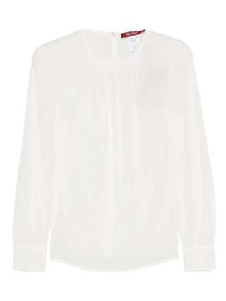 Max Mara Mstcolmo Bluse - Wei&szlig;