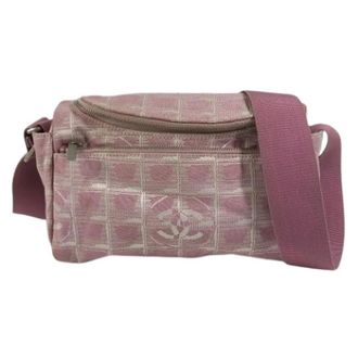 Chanel Pre-owned New Travel Line Pochette Schultertasche - - Pre-owned - Damen - Rosa - ONE SIZE